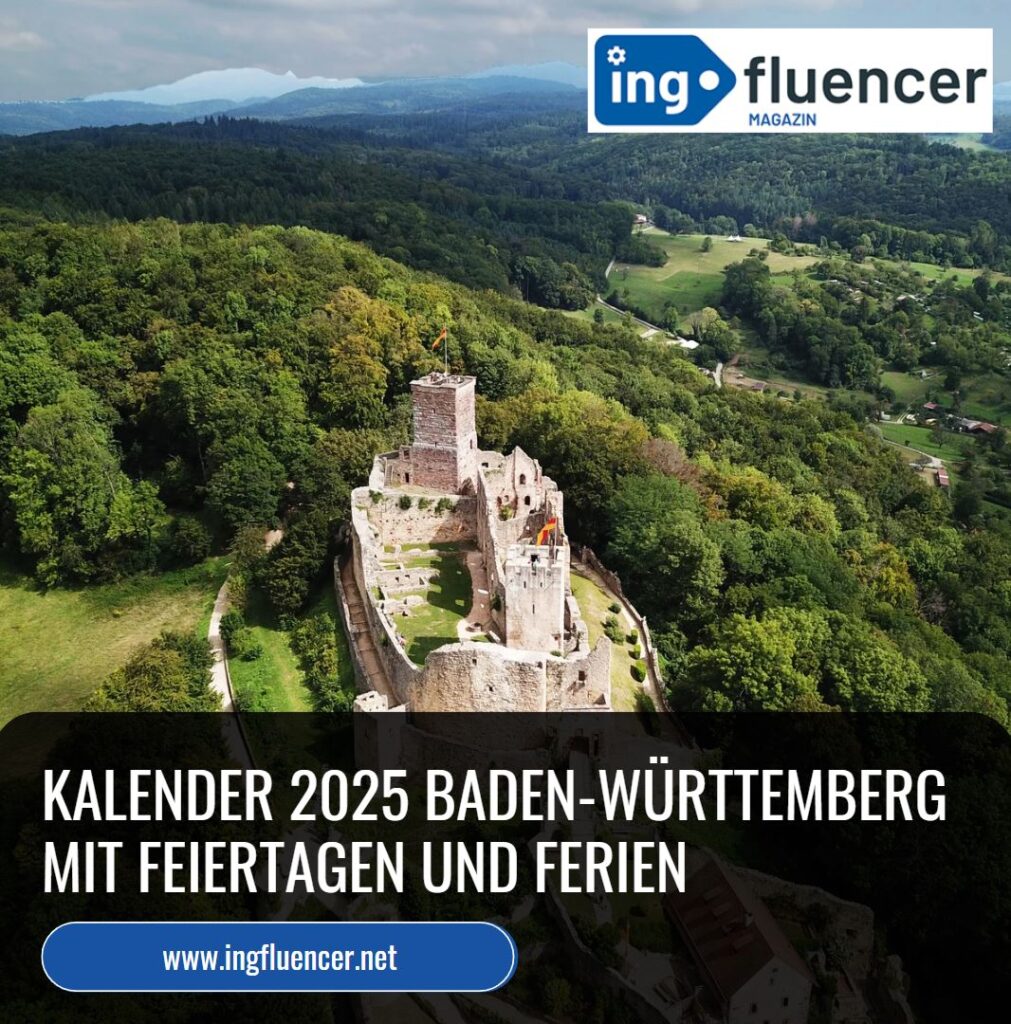 Kalender 2025 BW mit Ferien: Termine für Baden-Württemberg
